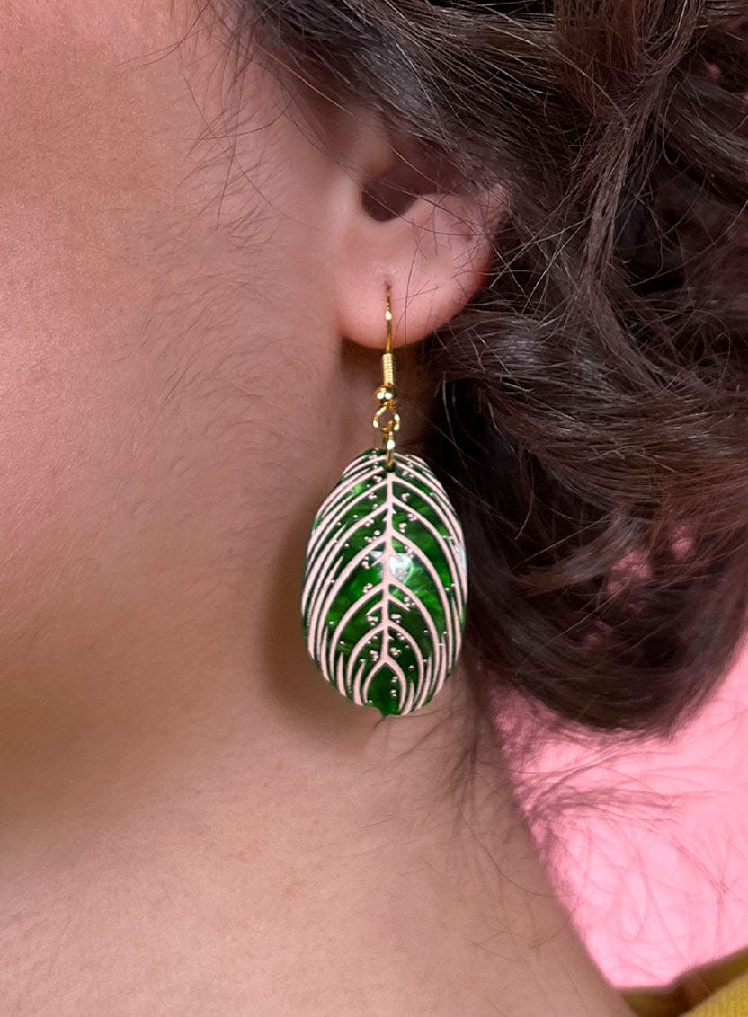 Prayer Plant Leaves Earrings | Tatty Devine – Tatty Devine