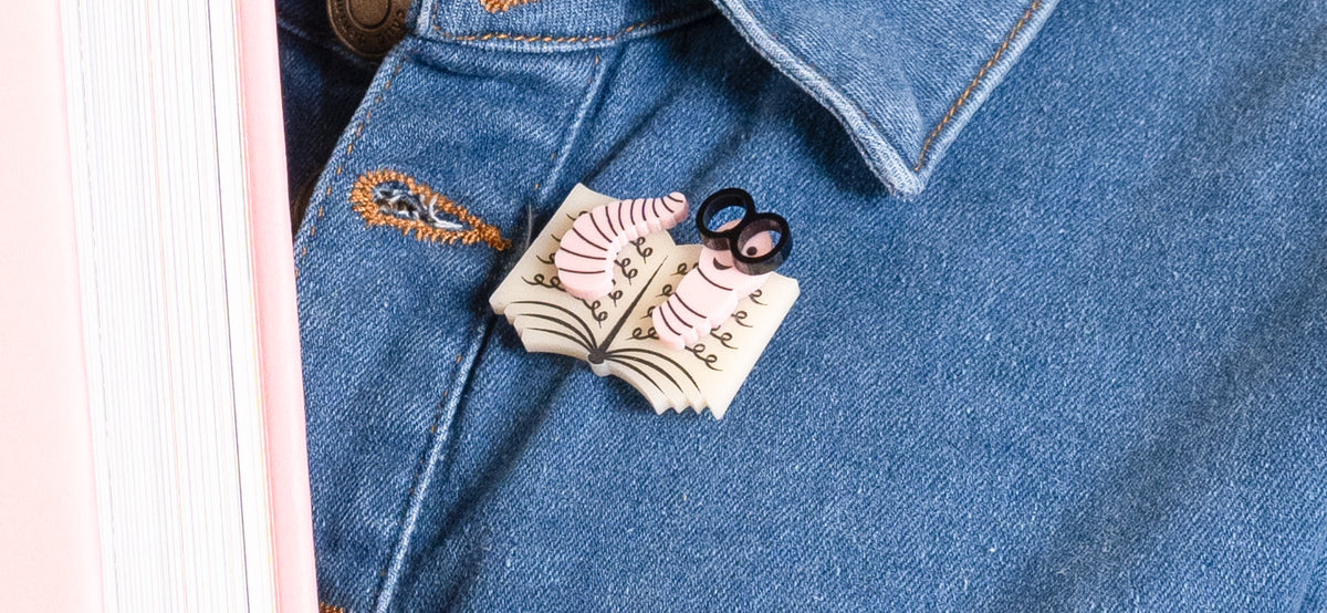 Bookworm Brooch: Exclusive to Waterstones! – Tatty Devine