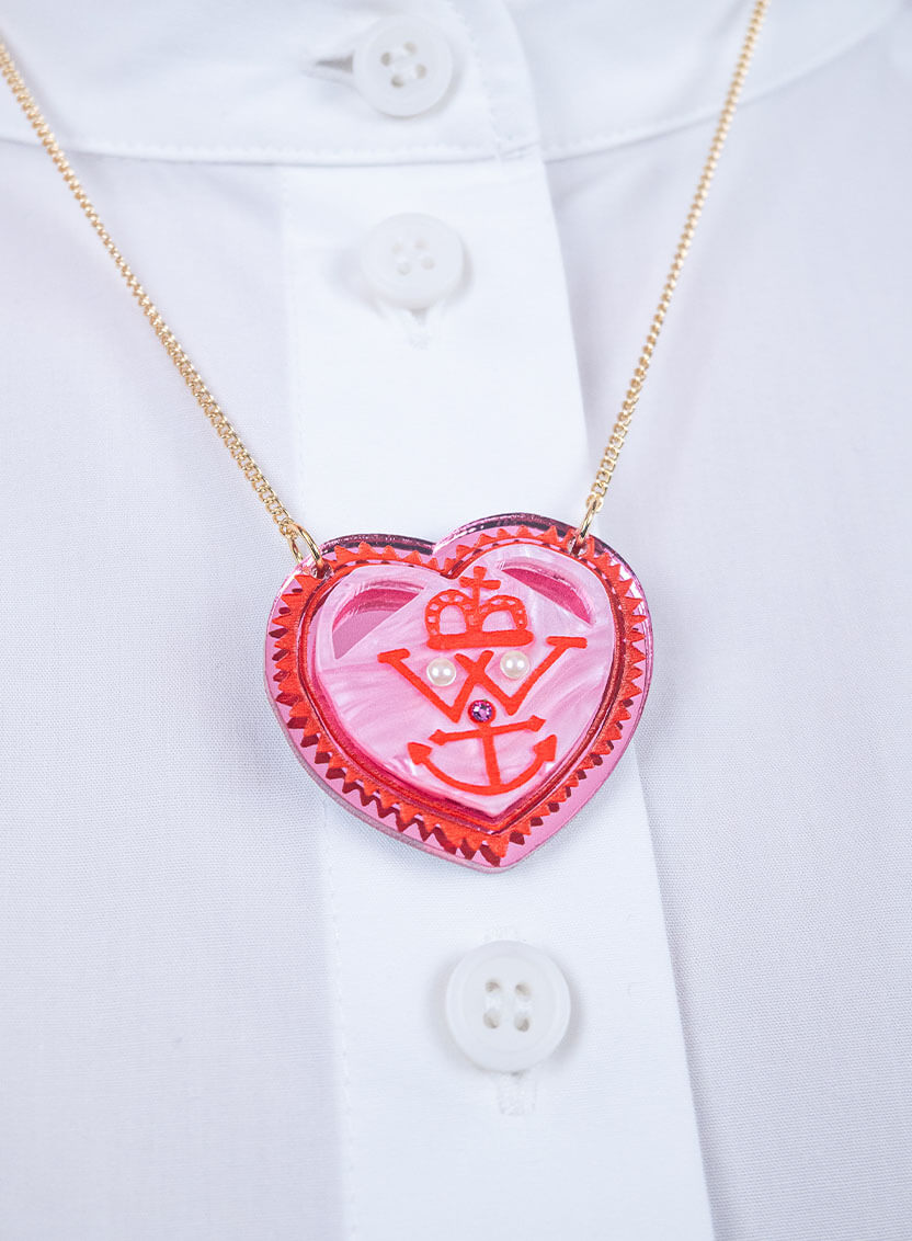 Alan Measles Heart Necklace | Tatty Devine x Grayson Perry