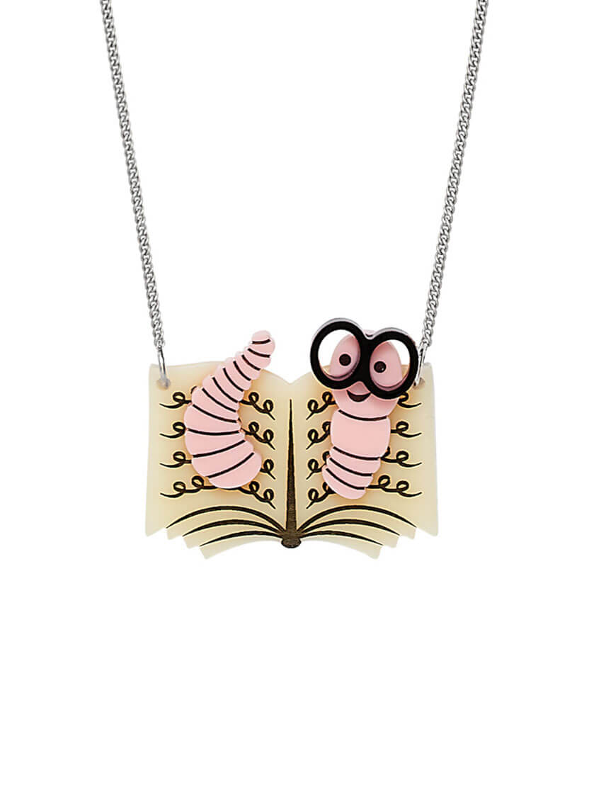 Book with Bookworm Necklace | Tatty Devine – Tatty Devine
