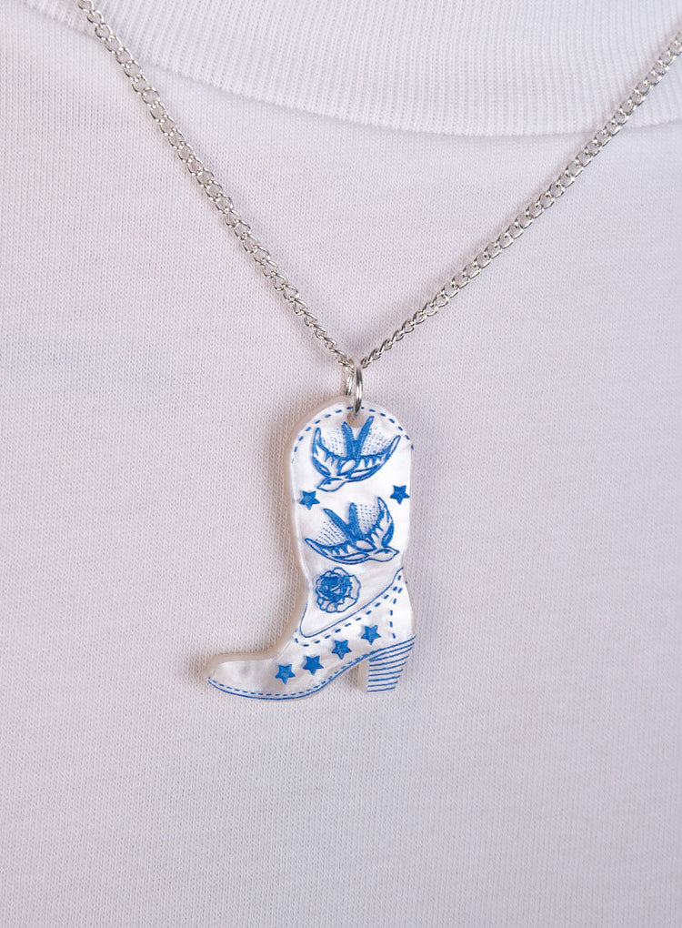 Western Cowboy Boot Pendant Necklace | Tatty Devine – Tatty Devine