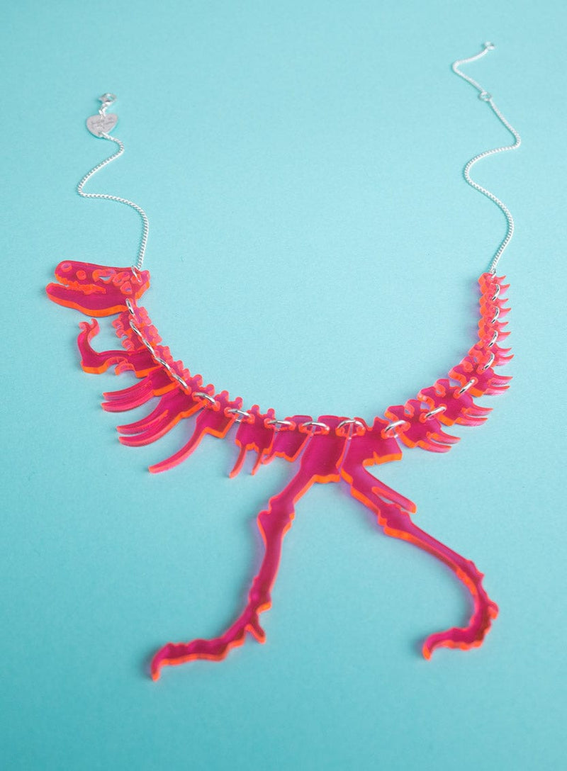 Electric Pink Dinosaur Necklace | Tatty Devine – Tatty Devine