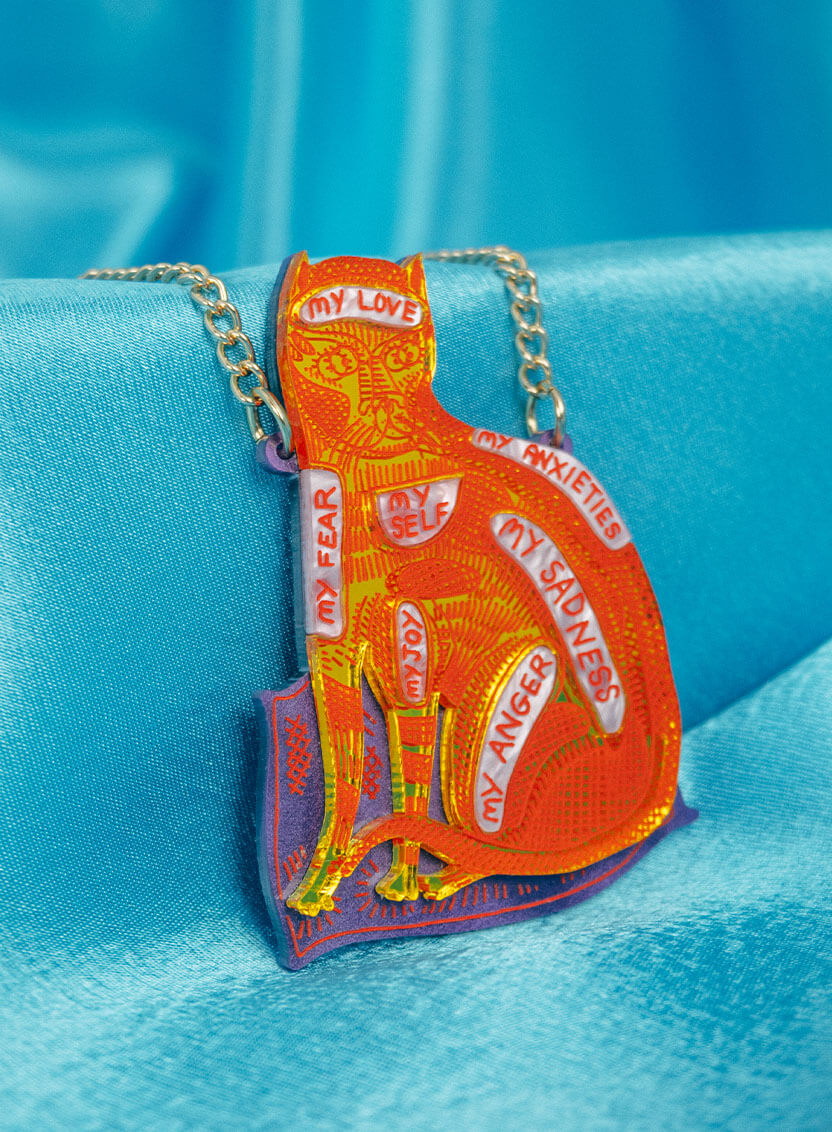 Inner Cat Necklace | Tatty Devine x Grayson Perry