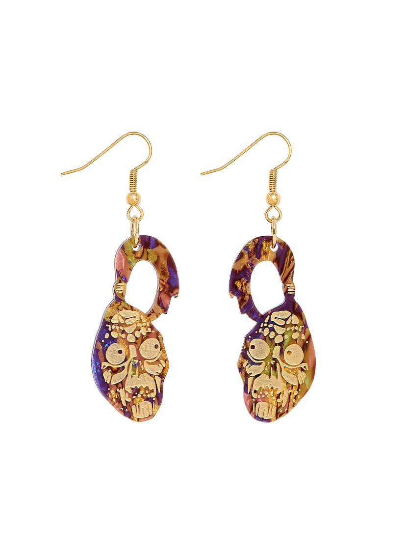 Beetlejuice Shrunken Head Earrings | Tatty Devine – Tatty Devine