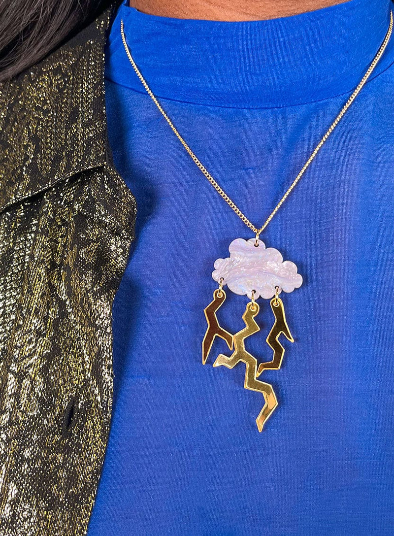 Thunderstorm Cloud Necklace | Tatty Devine – Tatty Devine