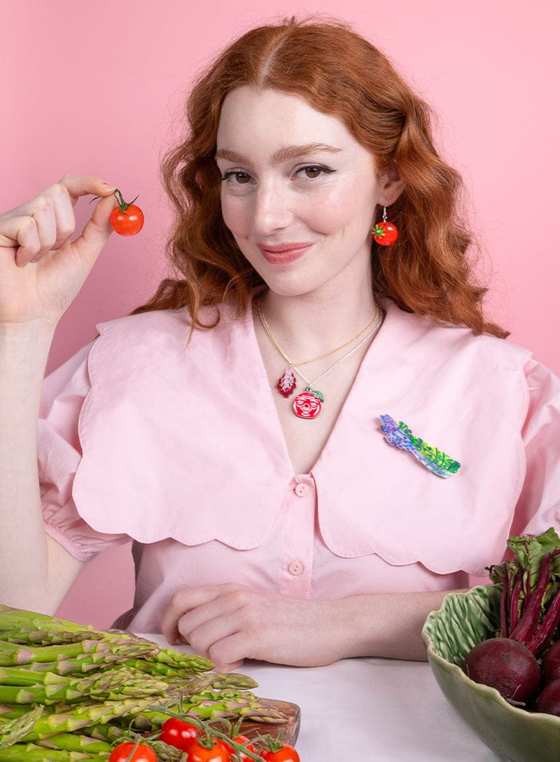 Red Tomato Earrings | Tatty Devine – Tatty Devine